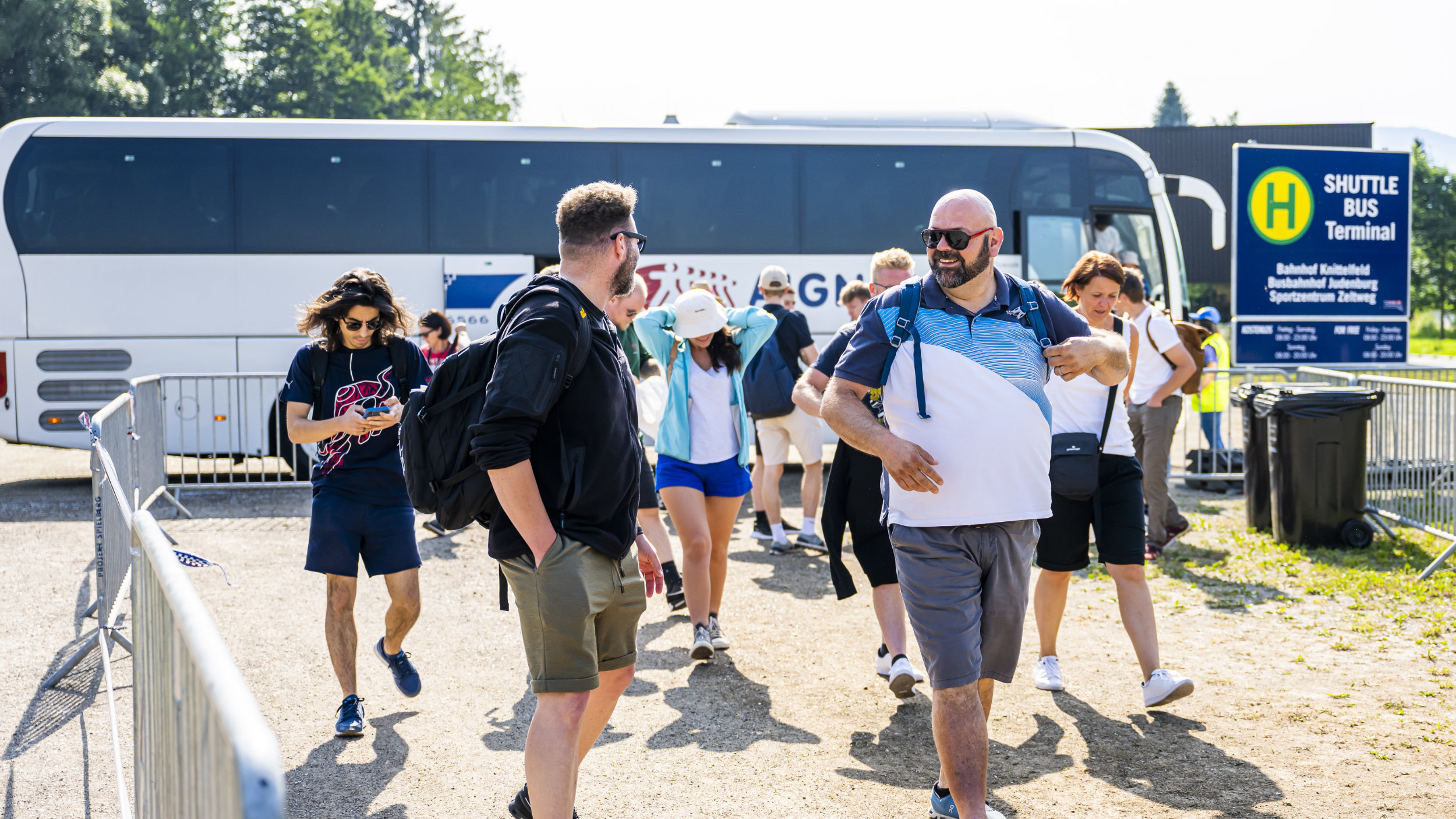 F1 Spielberg I Arrival by shuttlebus