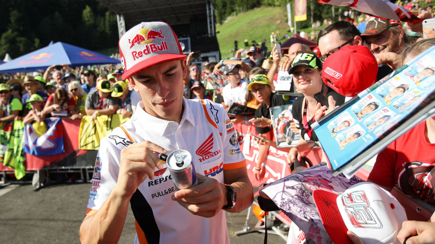 Book signing with Marc Marquez at the Red Bull Ring