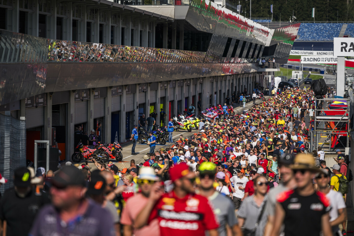Public Pit Lane Walk at the MotoGP at the Red Bull Ring