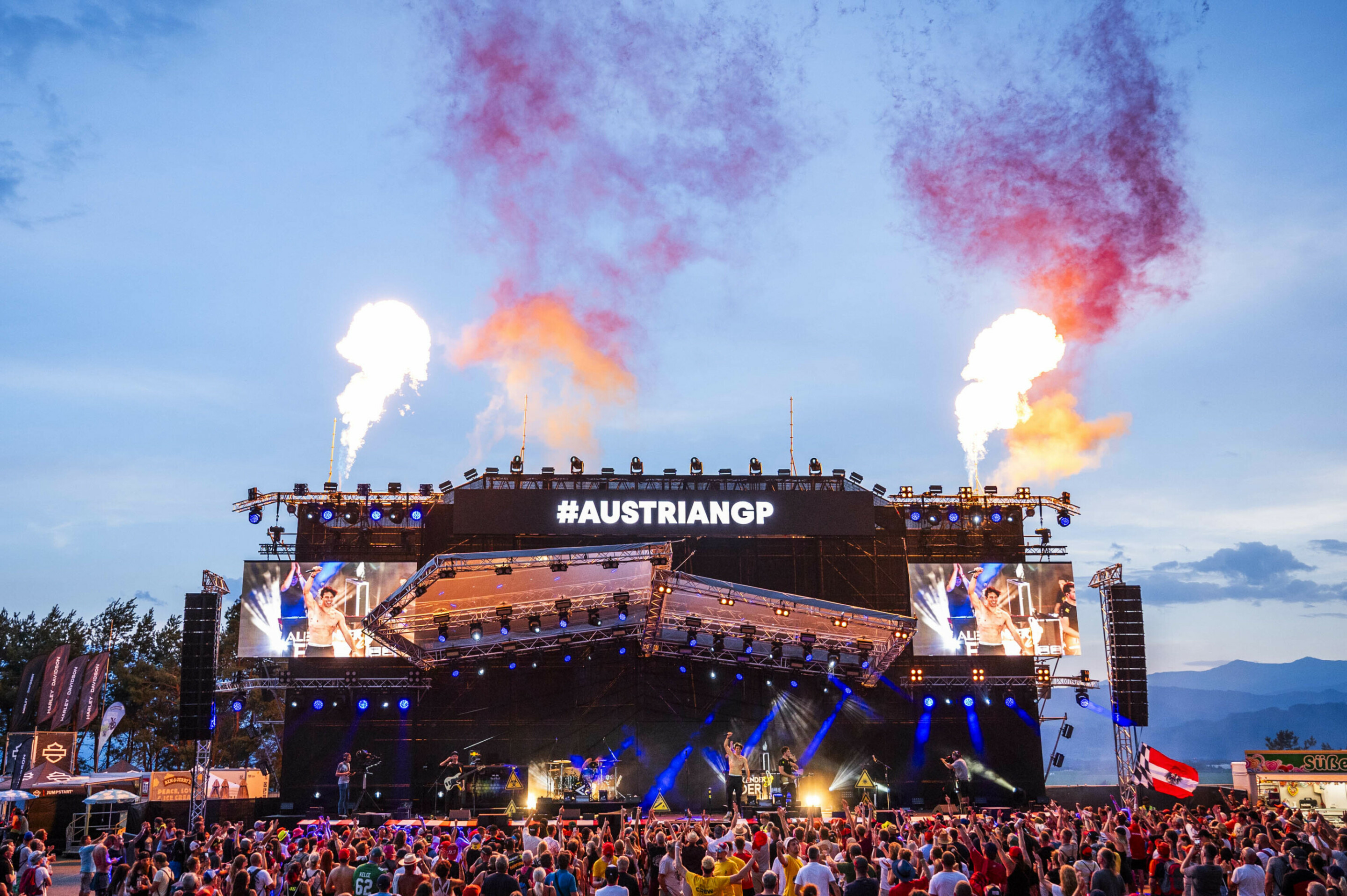 Entertainment programme at the MotoGP at the Red Bull Ring